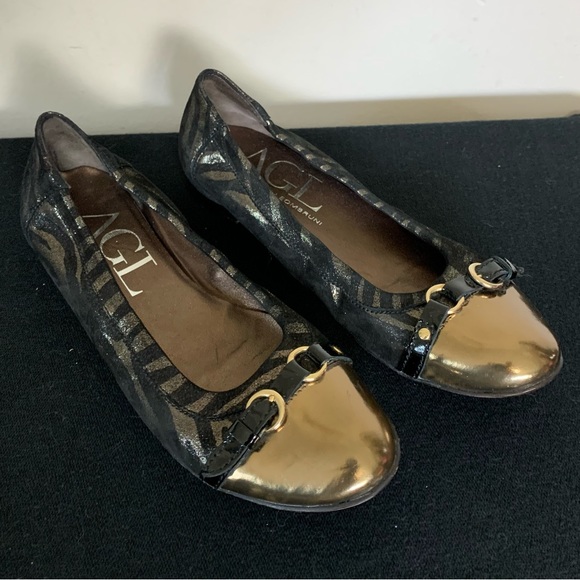 Agl | Shoes | Attilio Giusti Leombruni Agl Black Silver Metallic Gold ...